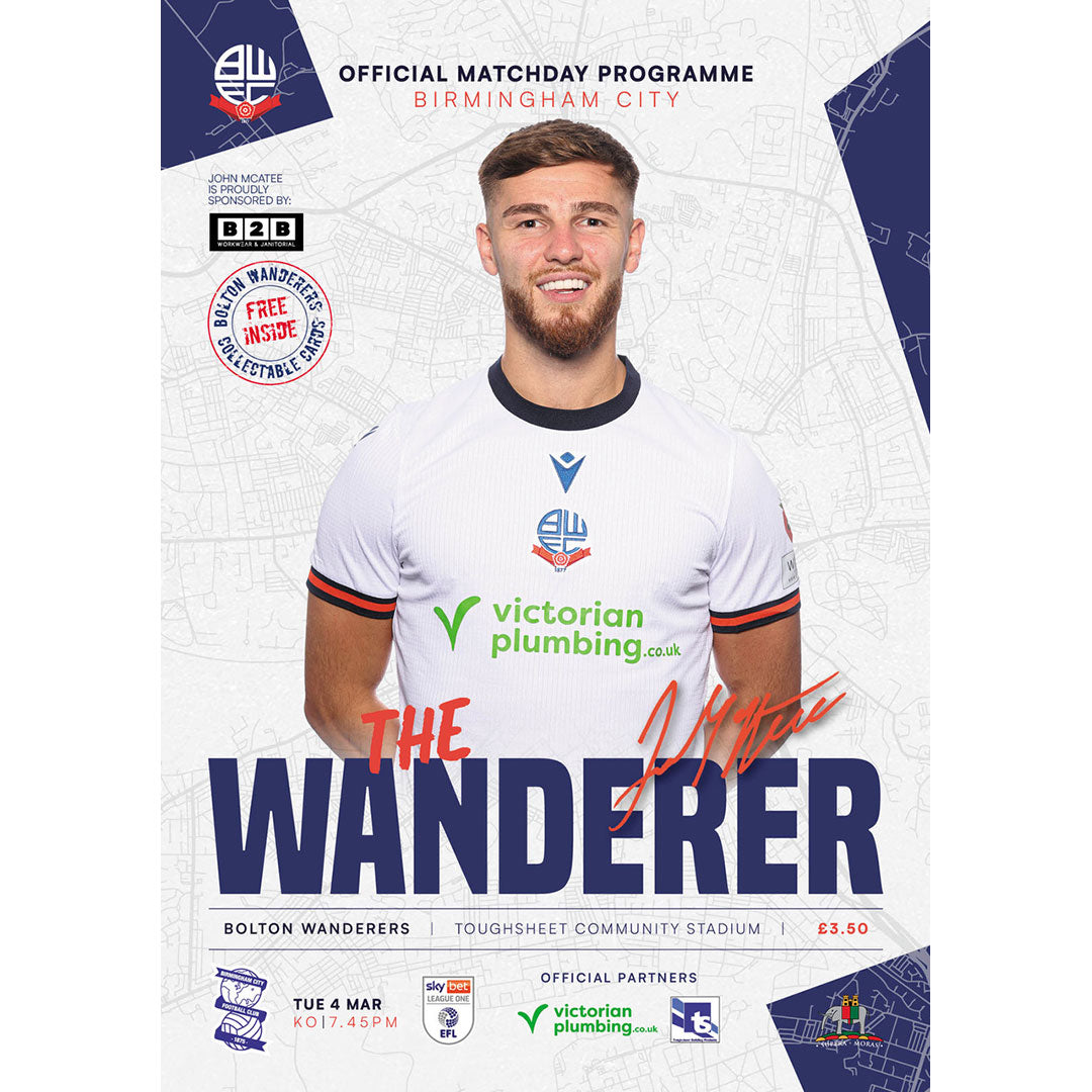 Bolton Wanderers v Barnsley Matchday Football Programmes – Ignition Sports Media
