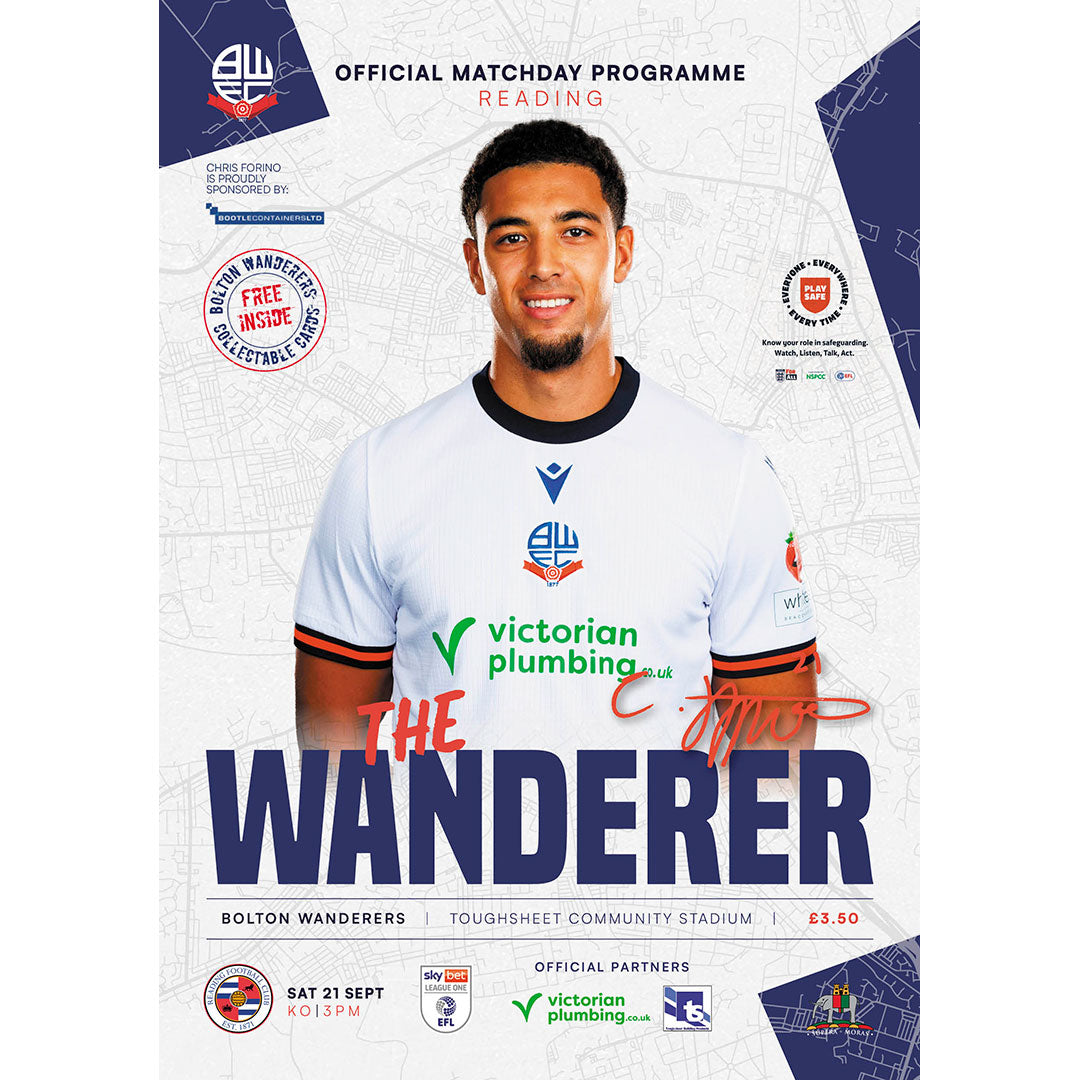 Bolton Wanderers v Reading Matchday Football Programmes – Ignition ...
