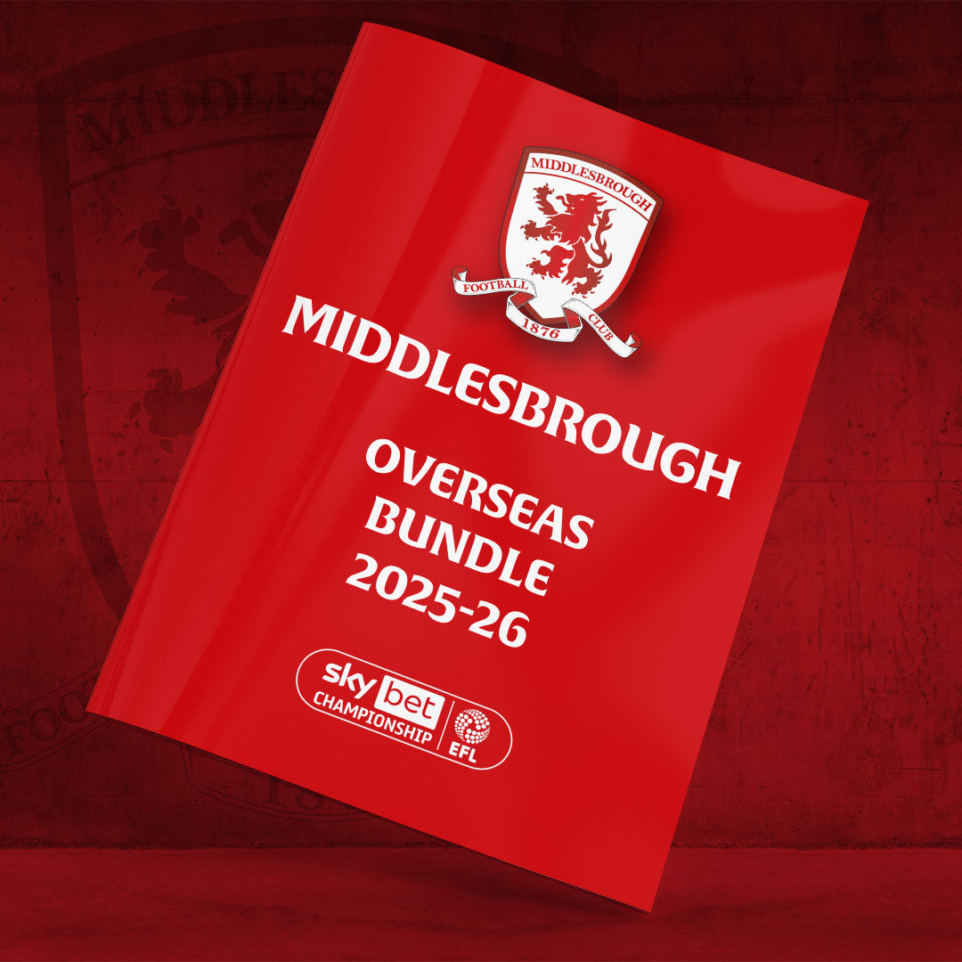 Middlesbrough Overseas Bundle 2025-26 Matchday Football Programmes ...