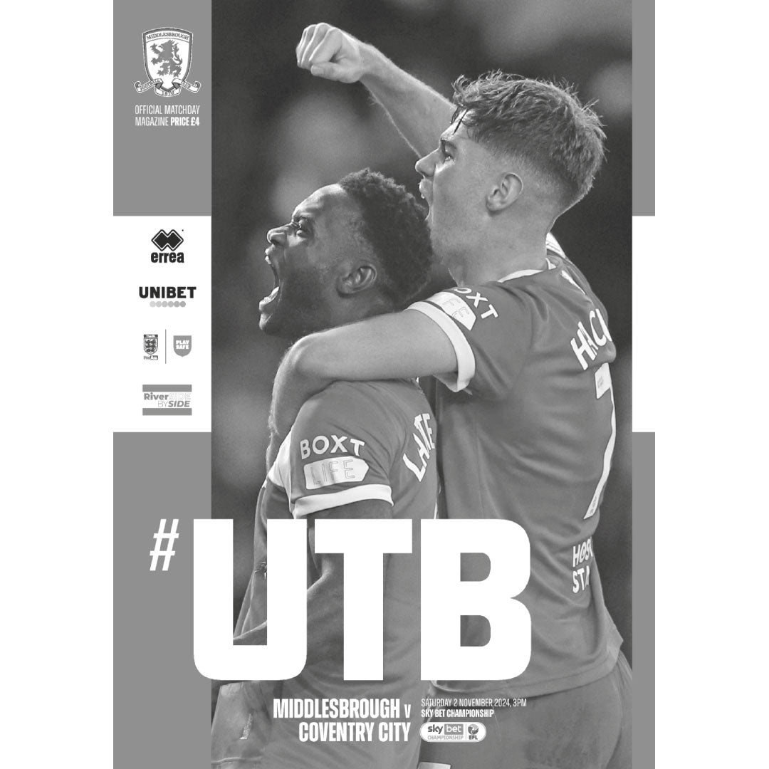Middlesbrough v Coventry City Matchday Programmes – Ignition Sports Media