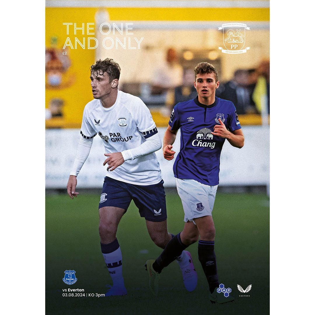 Preston North End v Everton (Pre-season) Matchday Football Programmes ...
