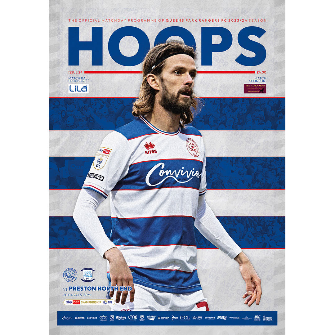 Queens Park Rangers v Preston North End Matchday Football Programmes ...