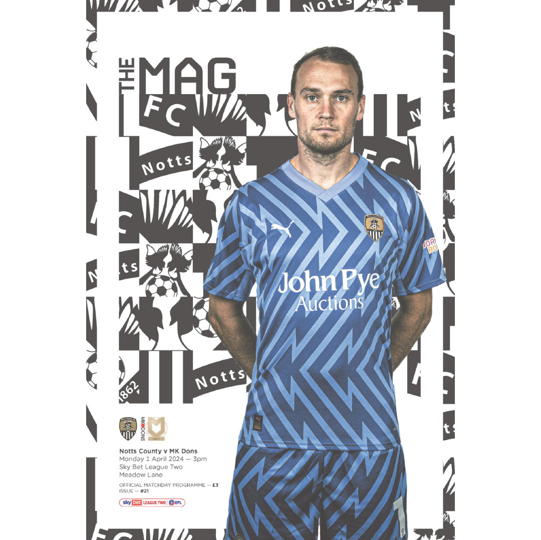 Notts County v Milton Keynes Dons Matchday Football Programmes ...