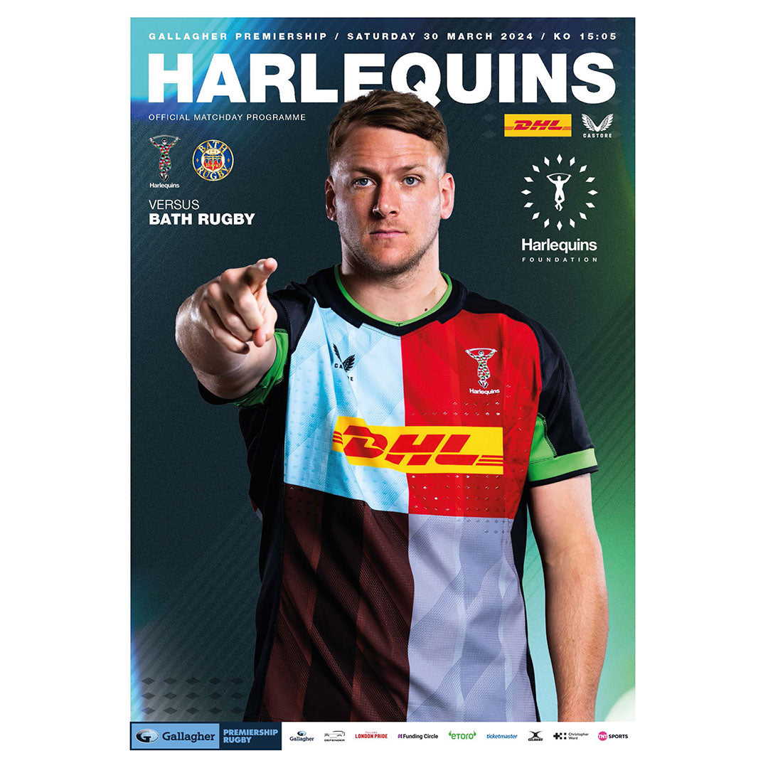 Harlequins v Bath Rugby Matchday Rugby Programmes – Ignition Sports Media