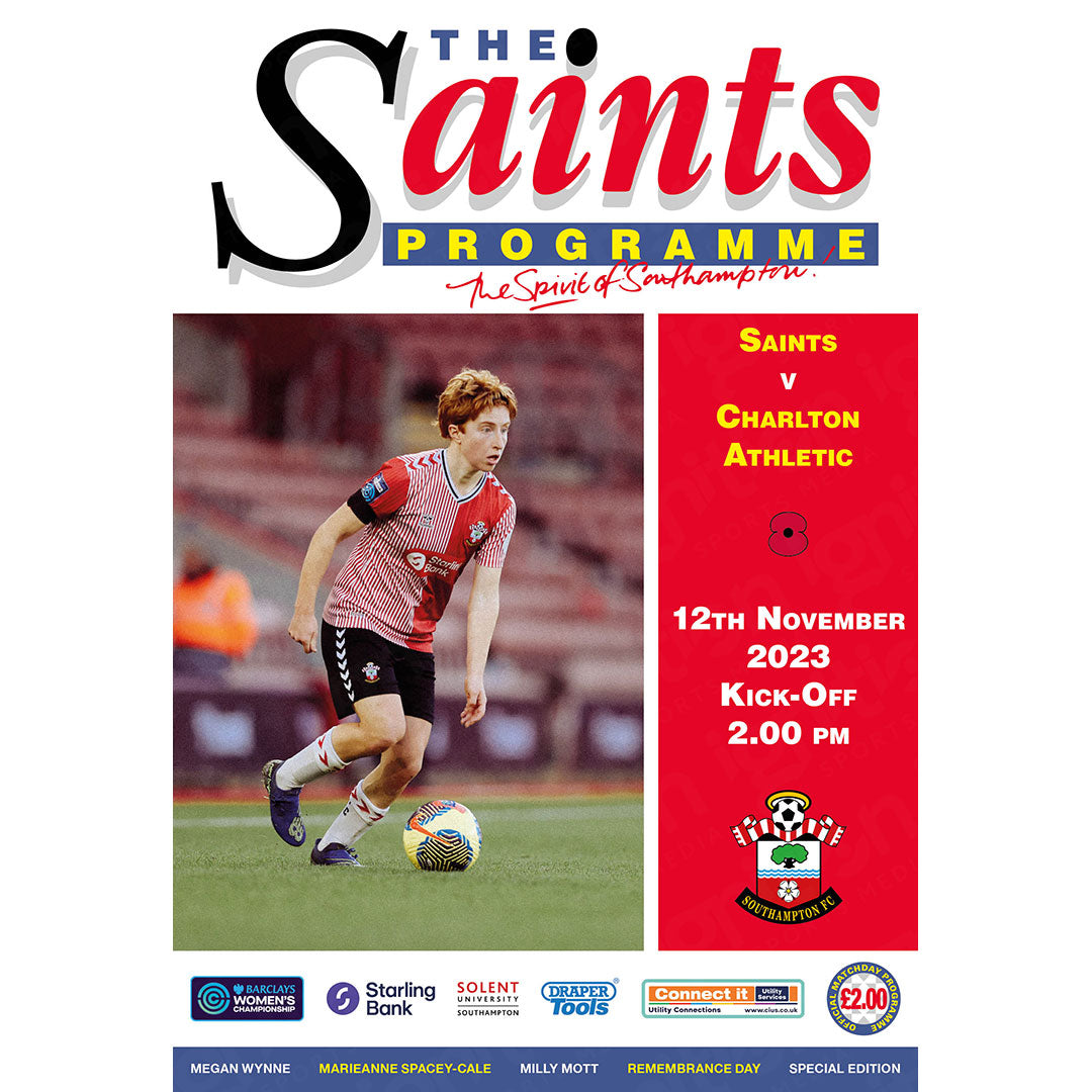Southampton Women vs Charlton Athletic Women Matchday Football ...