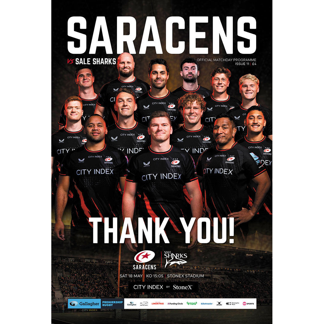 Saracens vs Sale Matchday Rugby Programmes – Ignition Sports Media