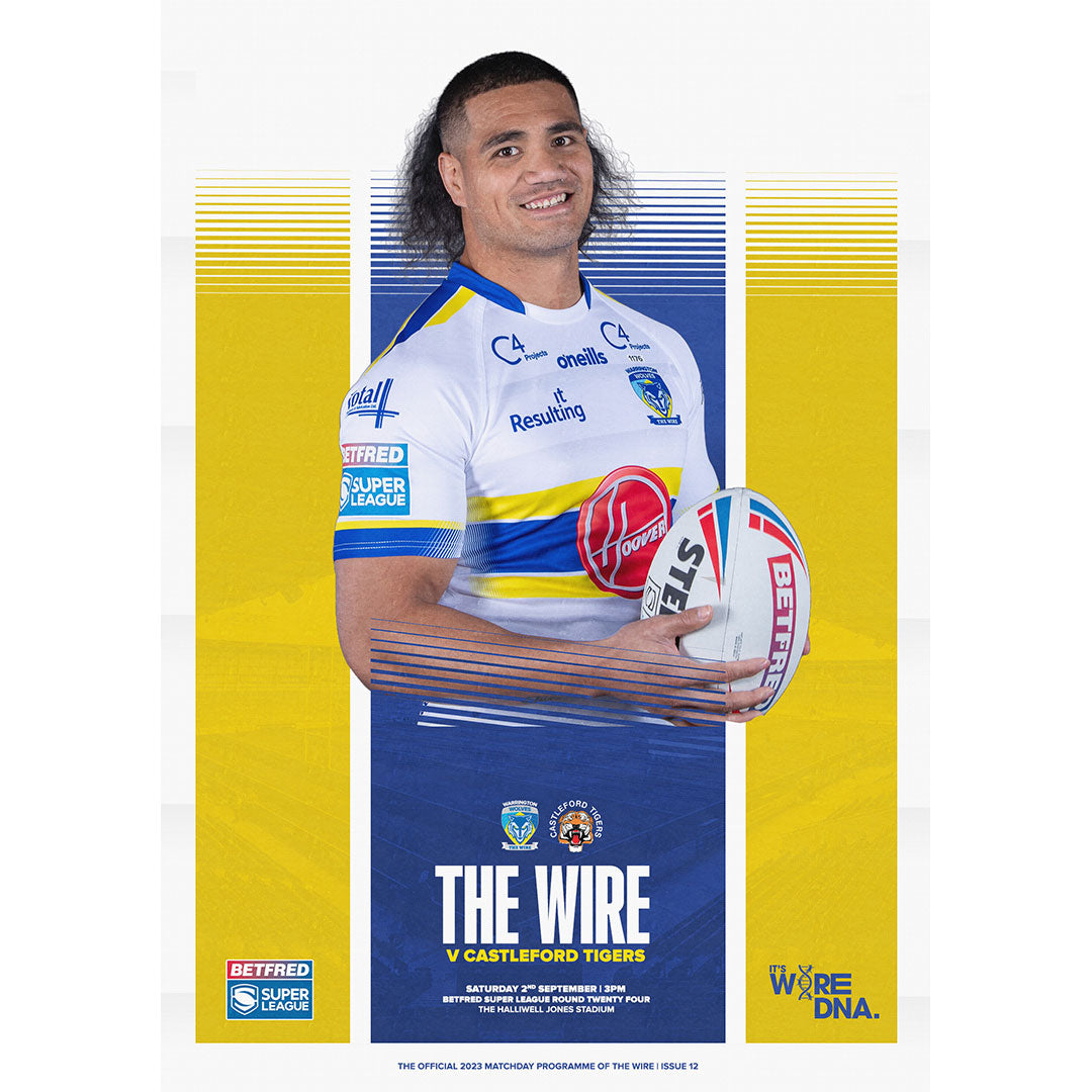 Warrington Wolves v Castleford Tigers Matchday Rugby Programmes ...