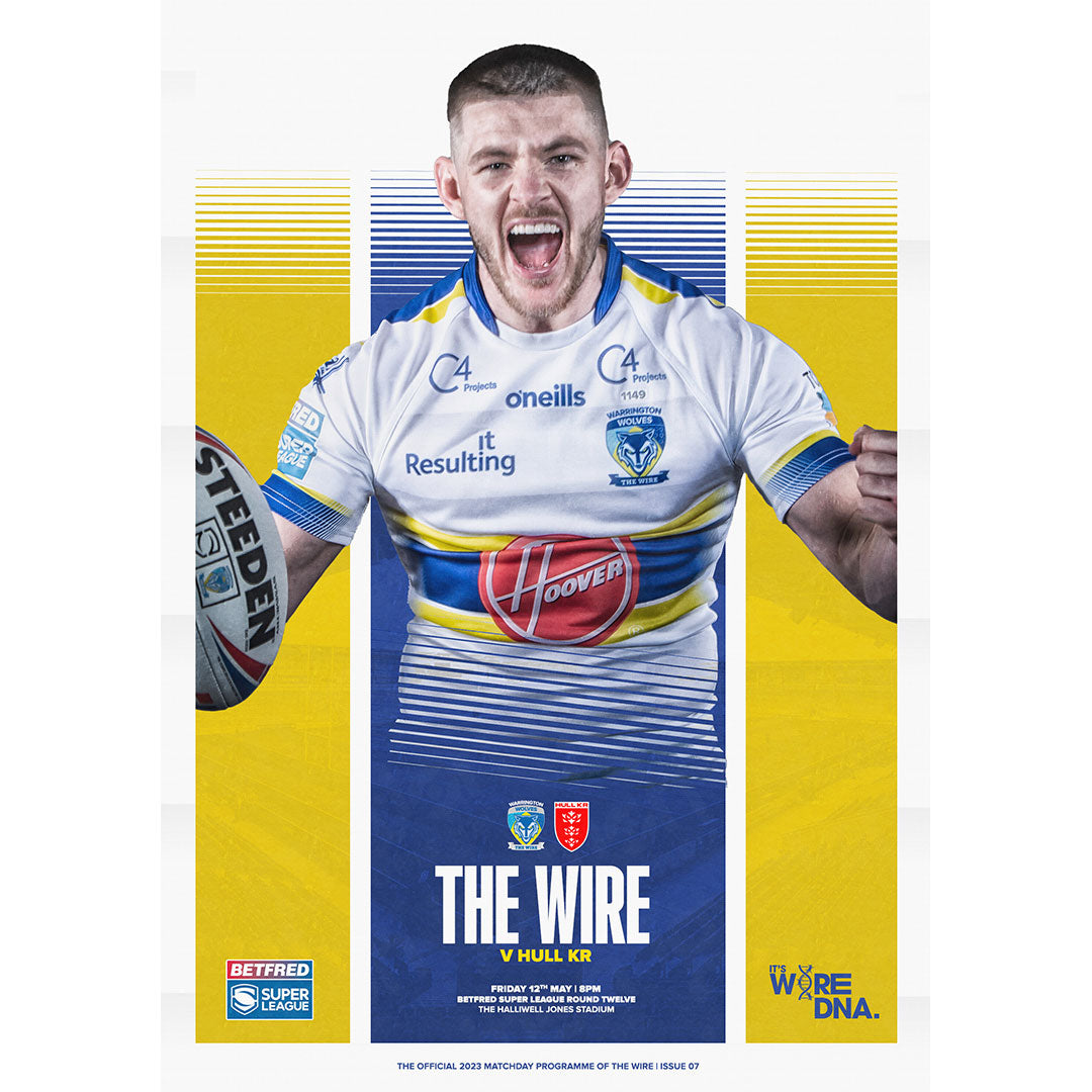 Warrington Wolves v Hull Kingston Rovers Matchday Rugby Programmes ...