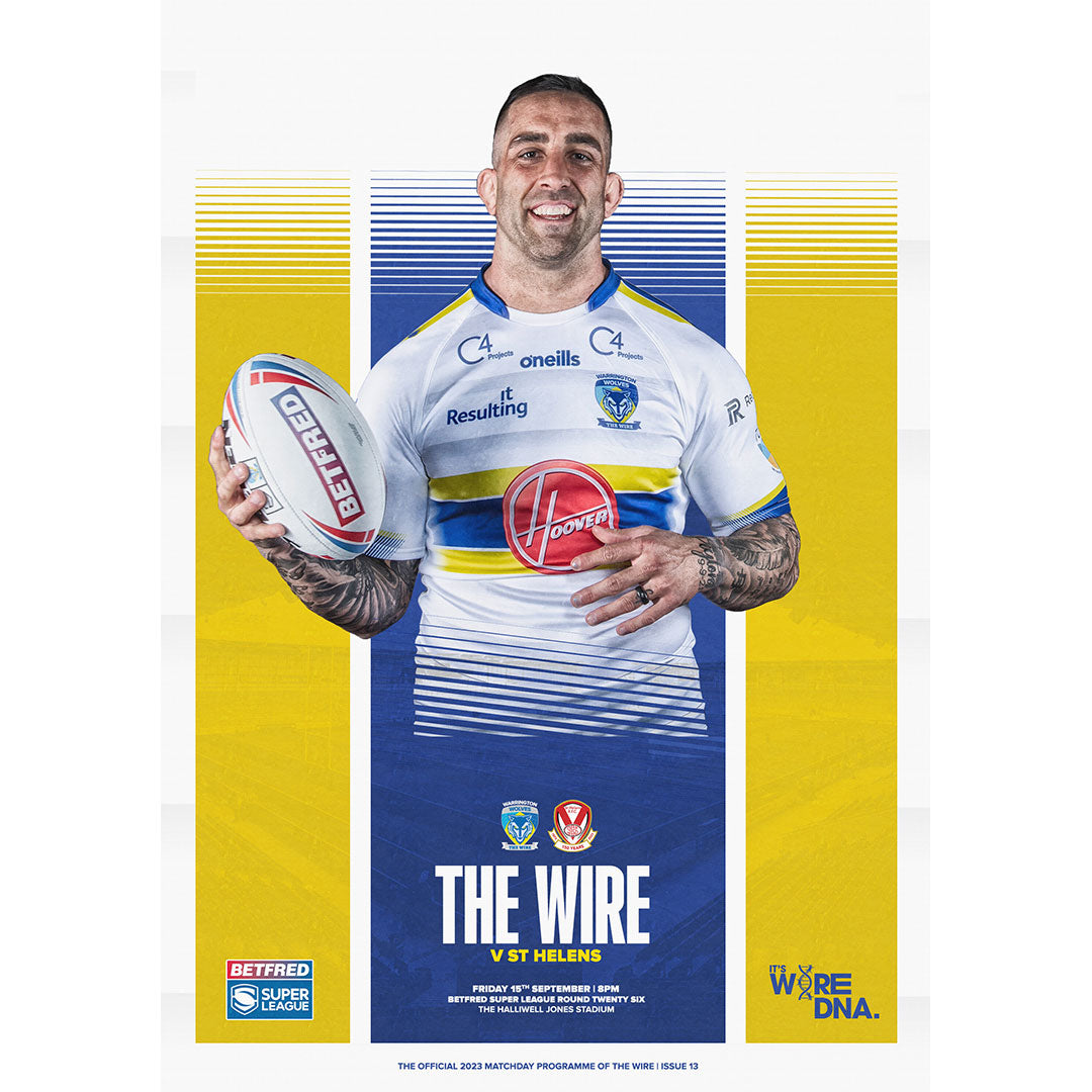 Warrington Wolves v St Helens Matchday Rugby Programmes – Ignition ...