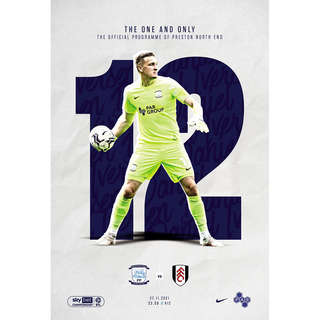 Preston North End vs Fulham Matchday Football Programmes – Ignition ...