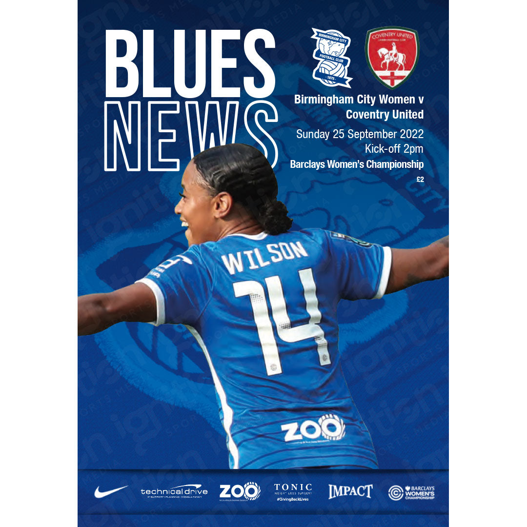Birmingham City Women vs Coventry United Ladies Matchday Football ...