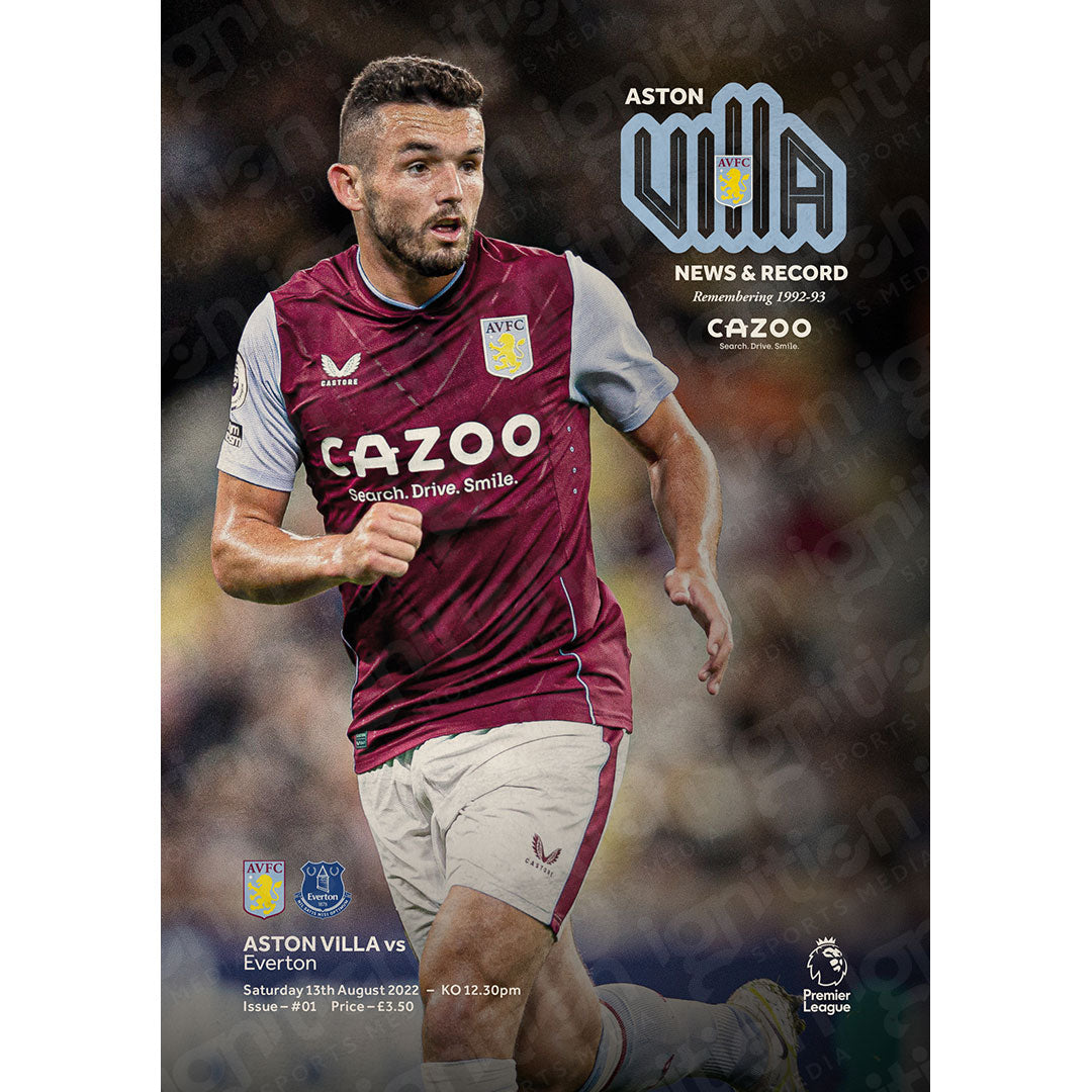 Aston Villa vs Everton Matchday Football Programmes – Ignition Sports Media