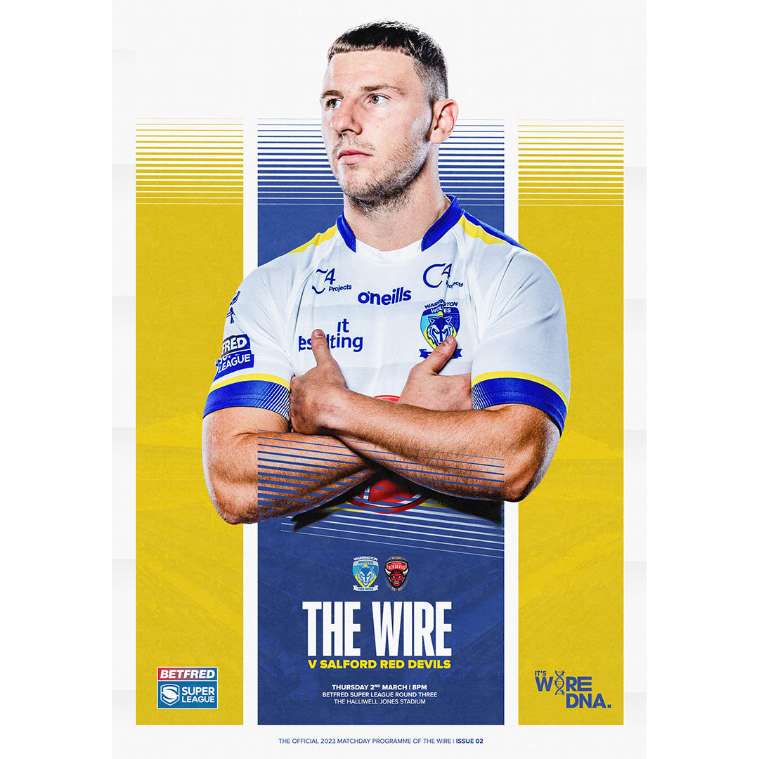 Warrington Wolves v Salford Red Devils Matchday Rugby Programmes ...