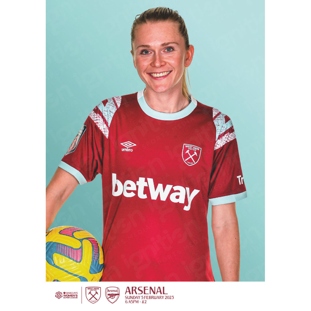 West Ham United Women vs Arsenal Women Matchday Football Programmes ...